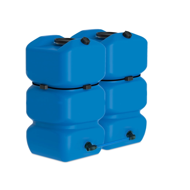 Citerne à eau en plastique schütz aquablock M 2 citernes jumelées 1200 ...