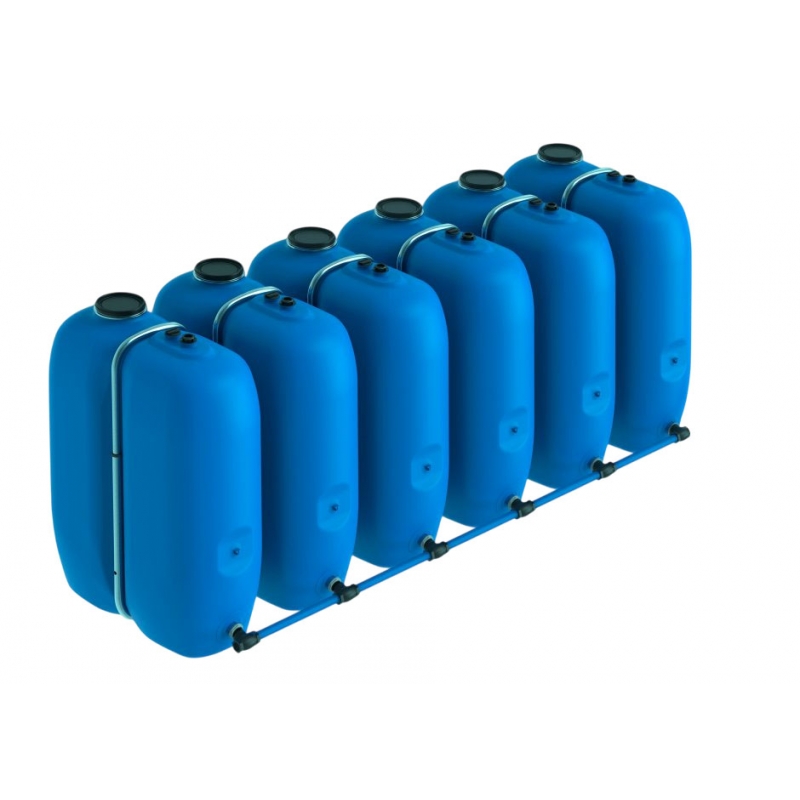 Citerne à eau en plastique schütz aquablock BT 6 citernes jumelées 6000 ...